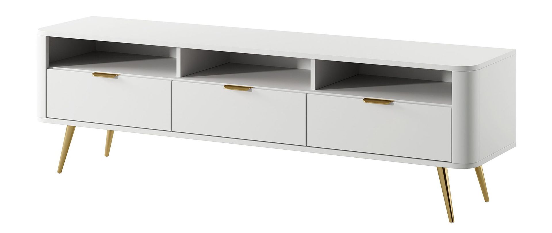 Walia TV-taso 162 cm Valkoinen - Huonekalut | Kodin1.com