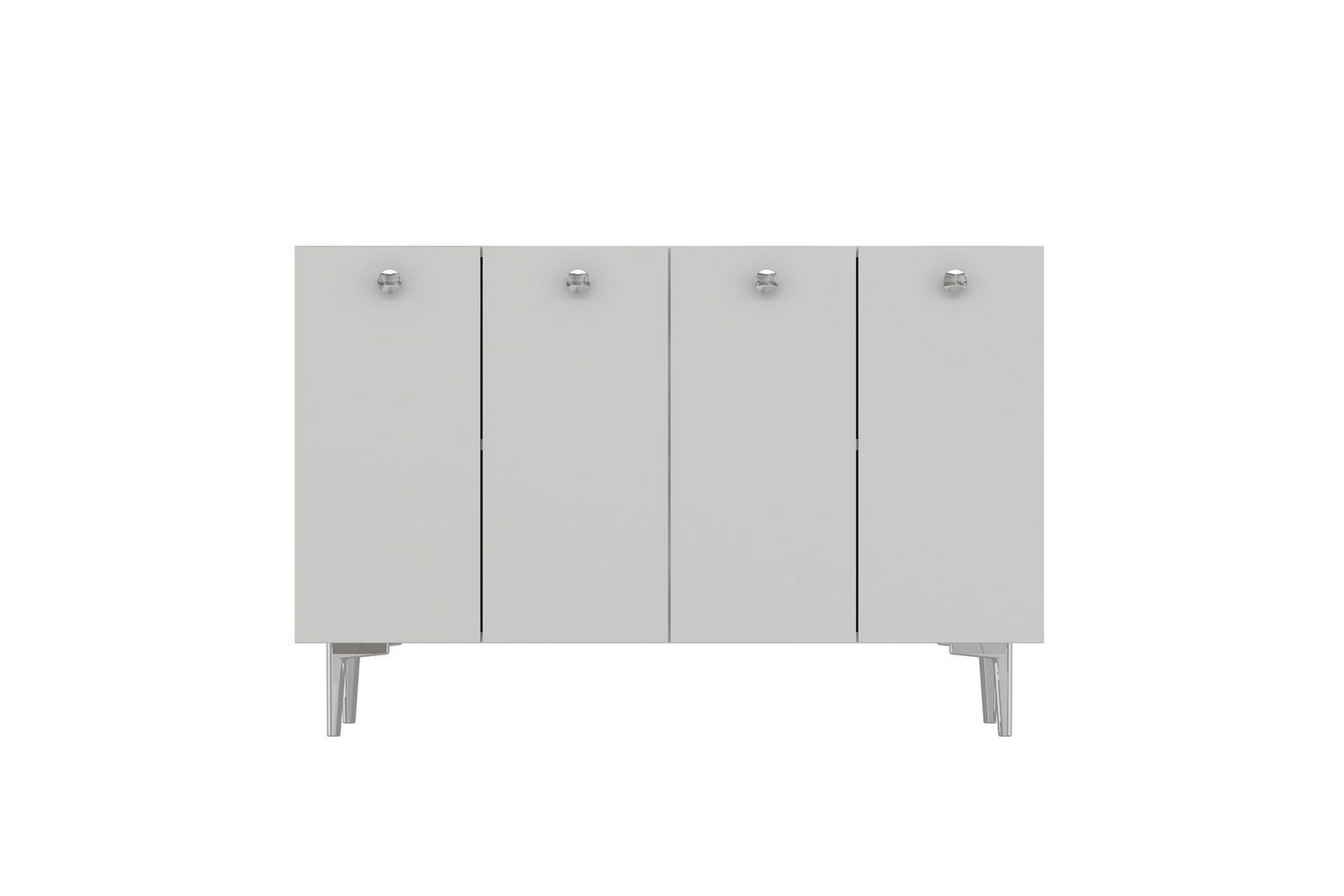 Mangvar Konsolipöytä 120 cm Valkoinen/Hopea - Huonekalut | Kodin1.com