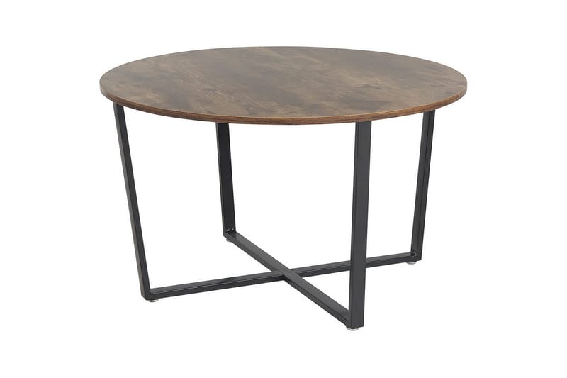 Soffbord Beliani Orick Dark wood||Black - Huonekalut | Kodin1.com