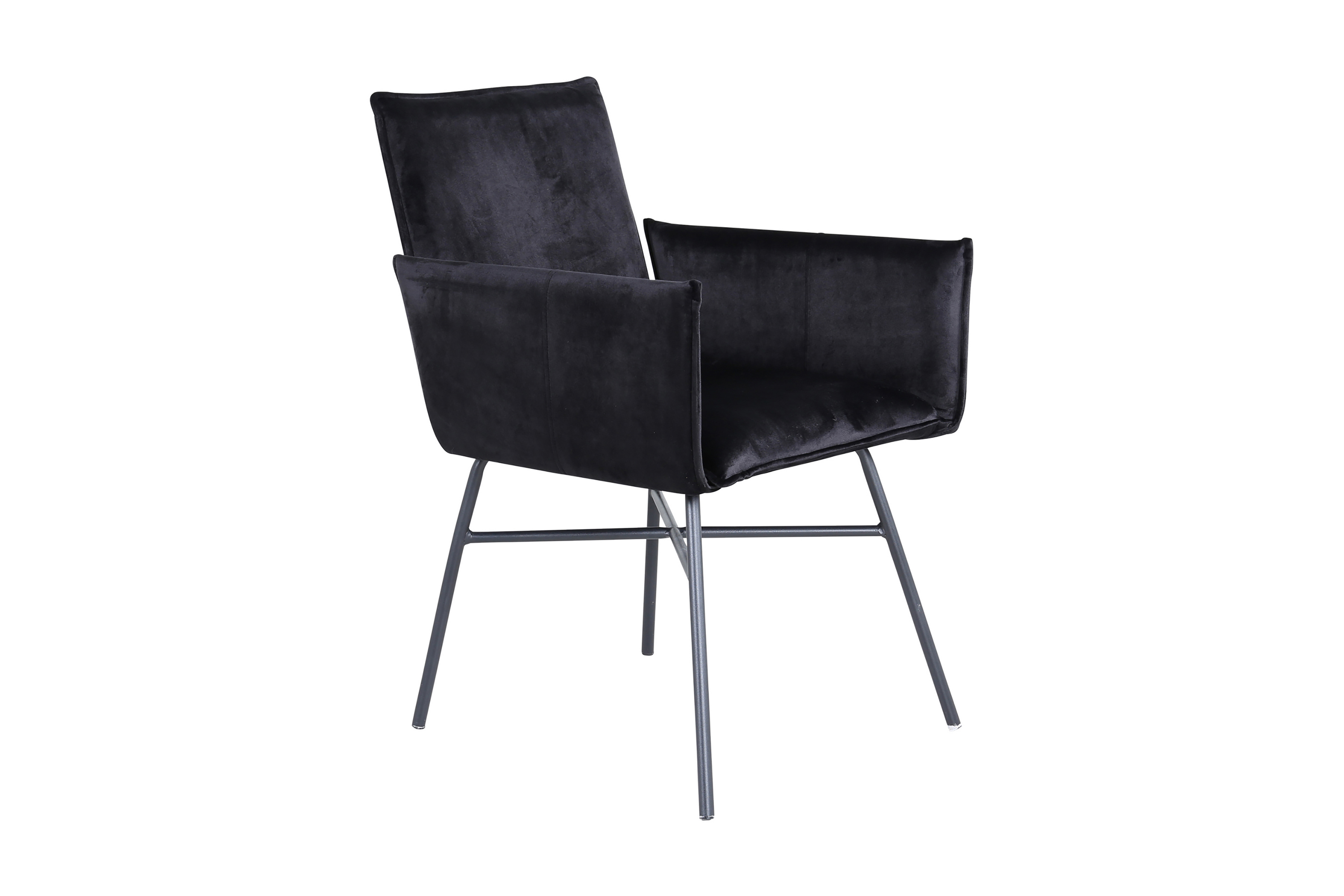 Venture Home Nojatuoli Petra Sametti/Musta - Huonekalut | Kodin1.com